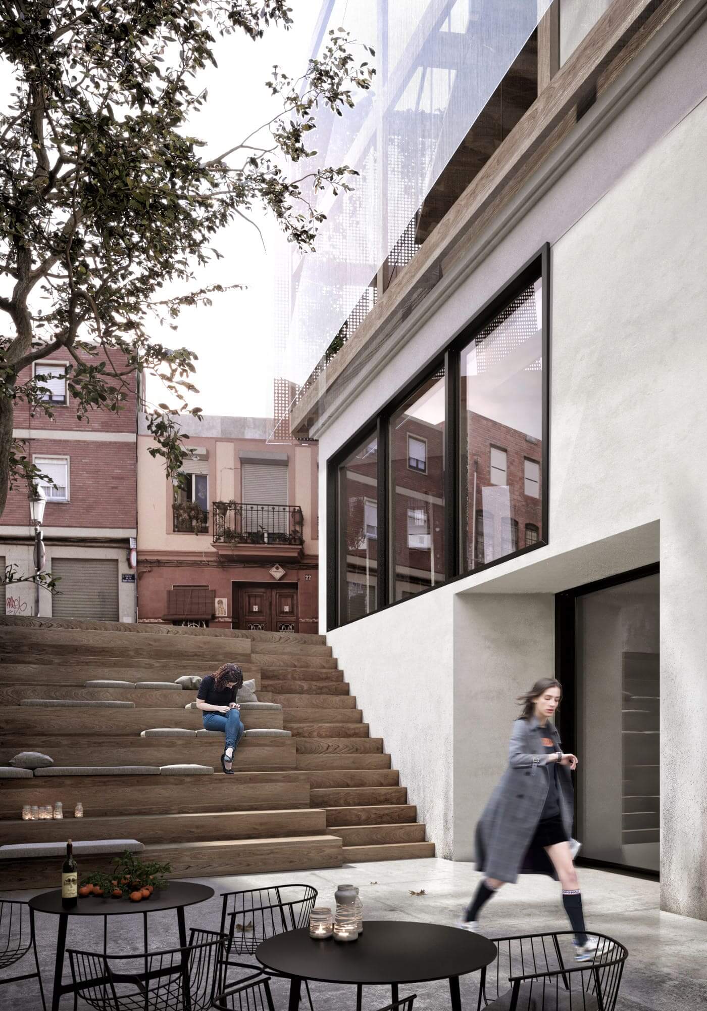 Multi-level public space - Jbvisuals